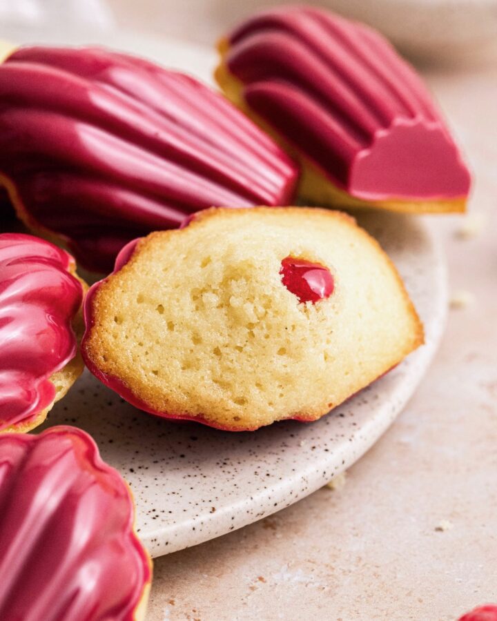 Raspberry Choux au Craquelin - Julie Marie Eats