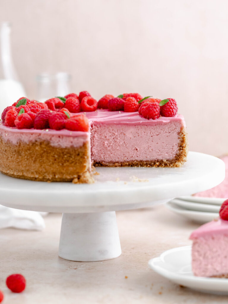 Raspberry Cheesecake - Julie Marie Eats