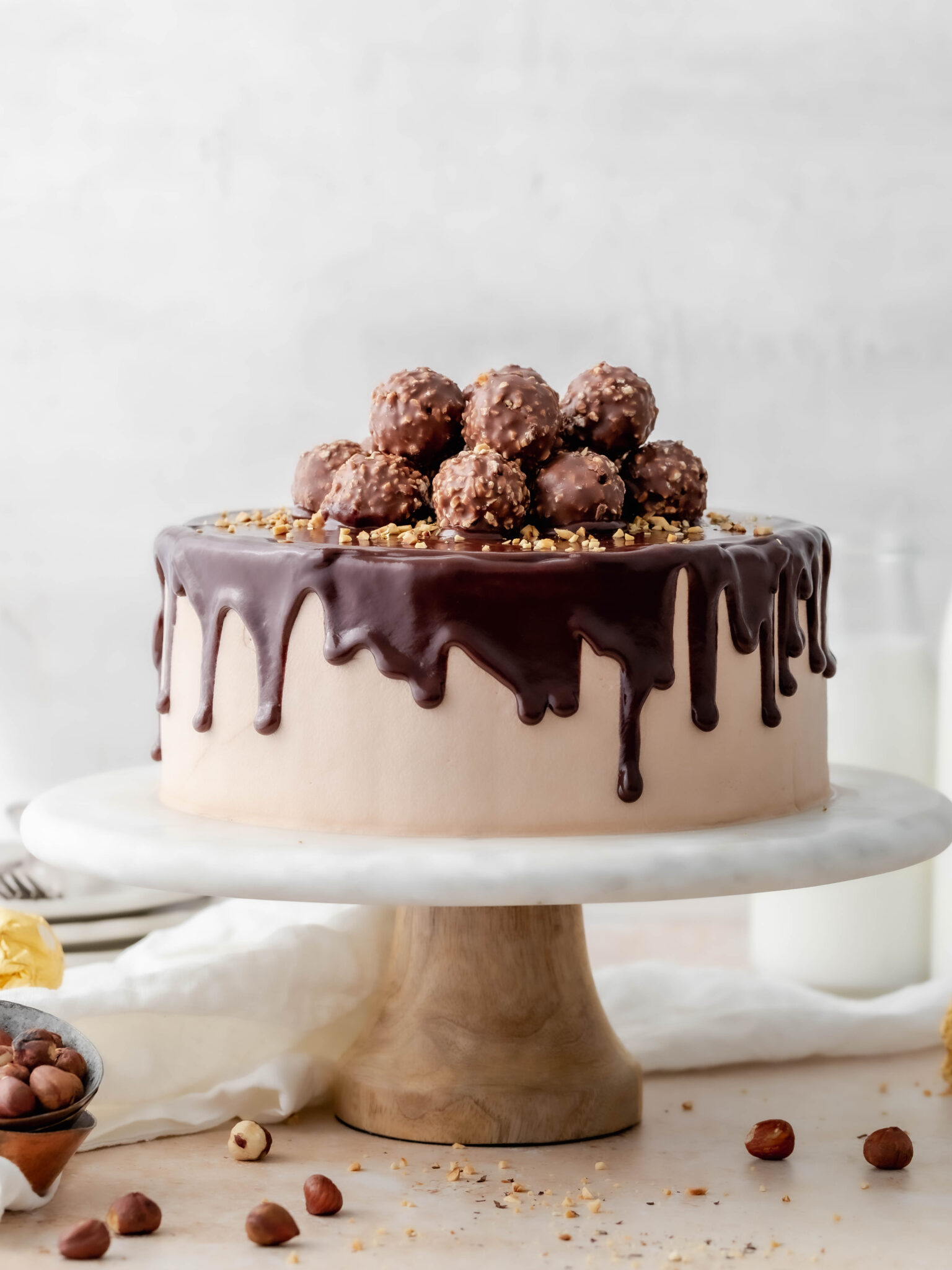 Ferrero Rocher Cake - Julie Marie Eats