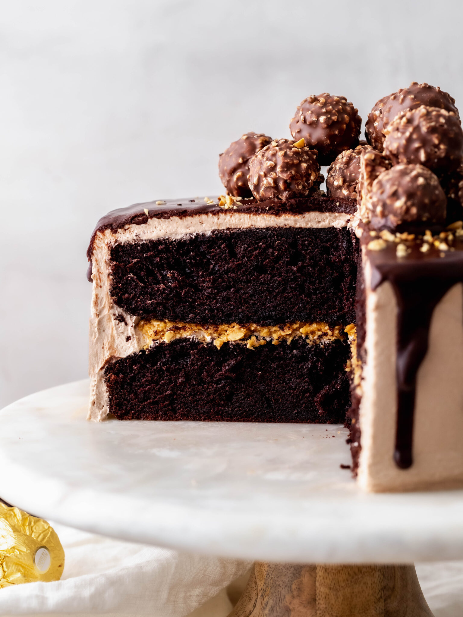 Ferrero Rocher Cake - Julie Marie Eats