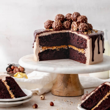 Ferrero Rocher Cake - Julie Marie Eats