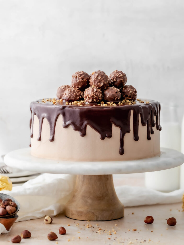 Ferrero Rocher Cake - Julie Marie Eats