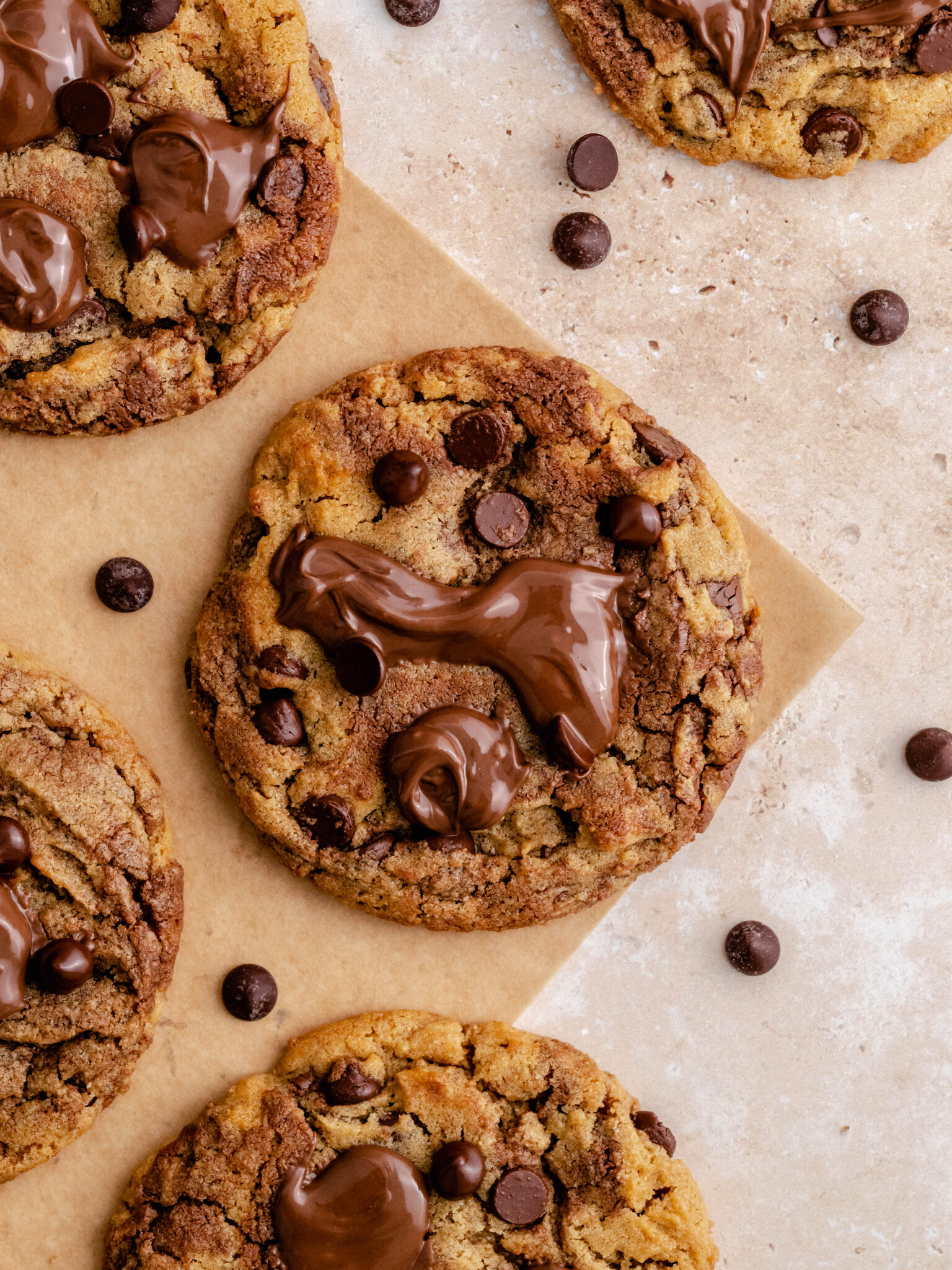 Nutella Peanut Butter Cookies - Julie Marie Eats