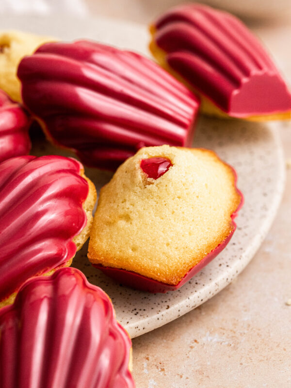 Raspberry Madeleines - Julie Marie Eats