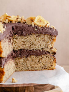 Banana Sponge Cake - Julie Marie Eats