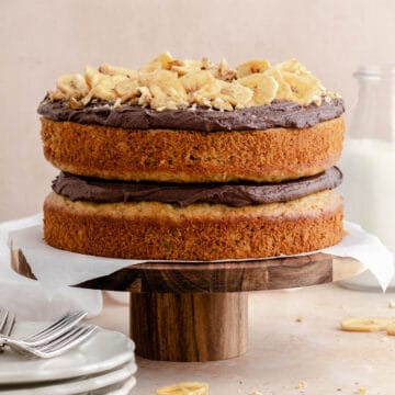 Banana Sponge Cake - Julie Marie Eats