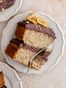 Banana Sponge Cake - Julie Marie Eats