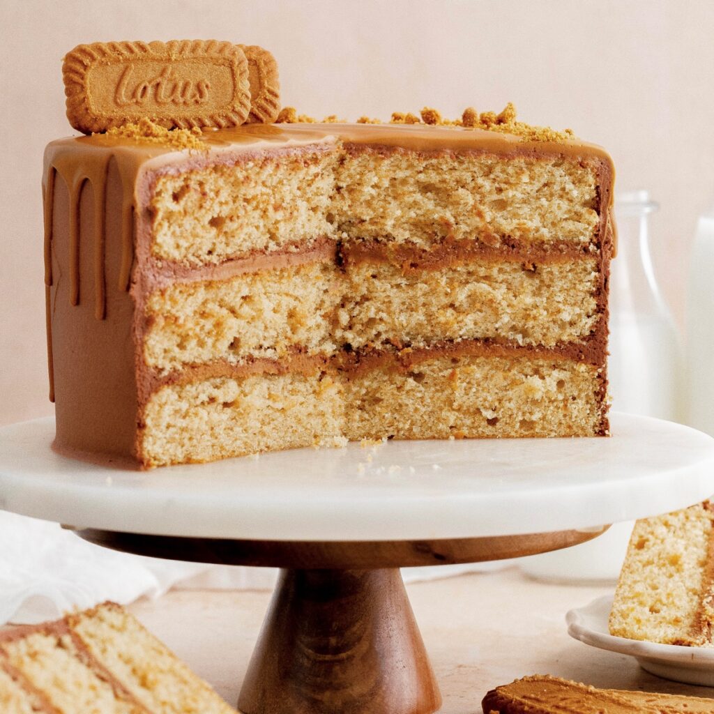 Biscoff Layer Cake - Julie Marie Eats