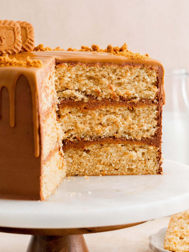 Biscoff Layer Cake - Julie Marie Eats
