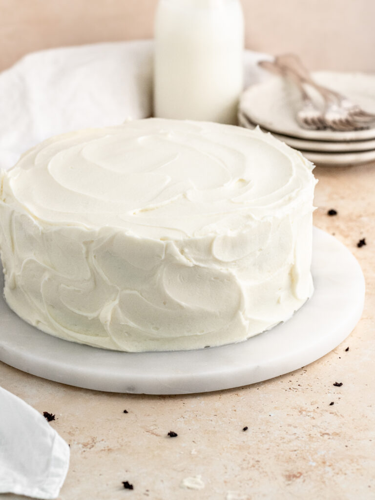 Chocolate Cake with Cream Cheese Frosting - Julie Marie Eats