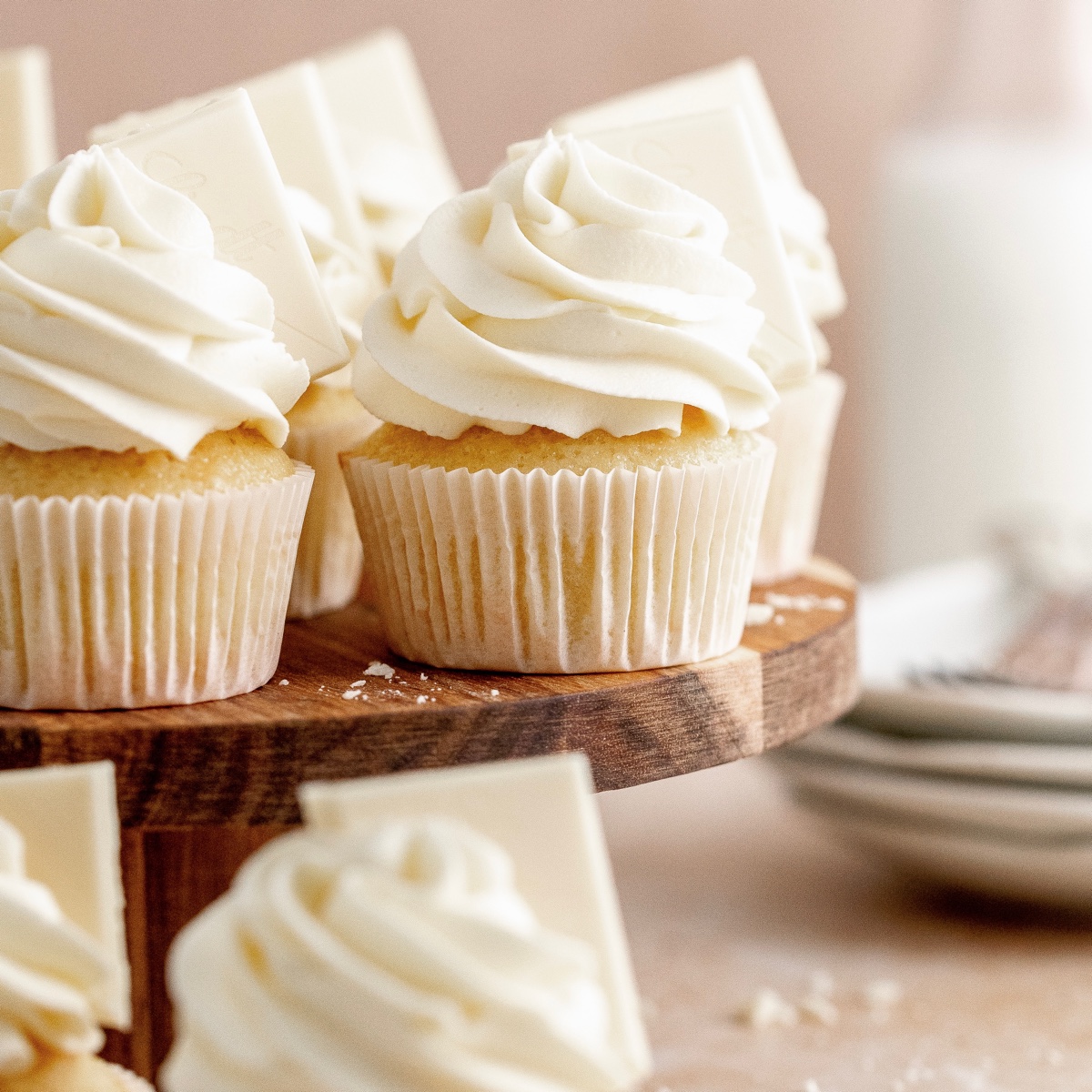White Chocolate Cupcakes - Julie Marie Eats