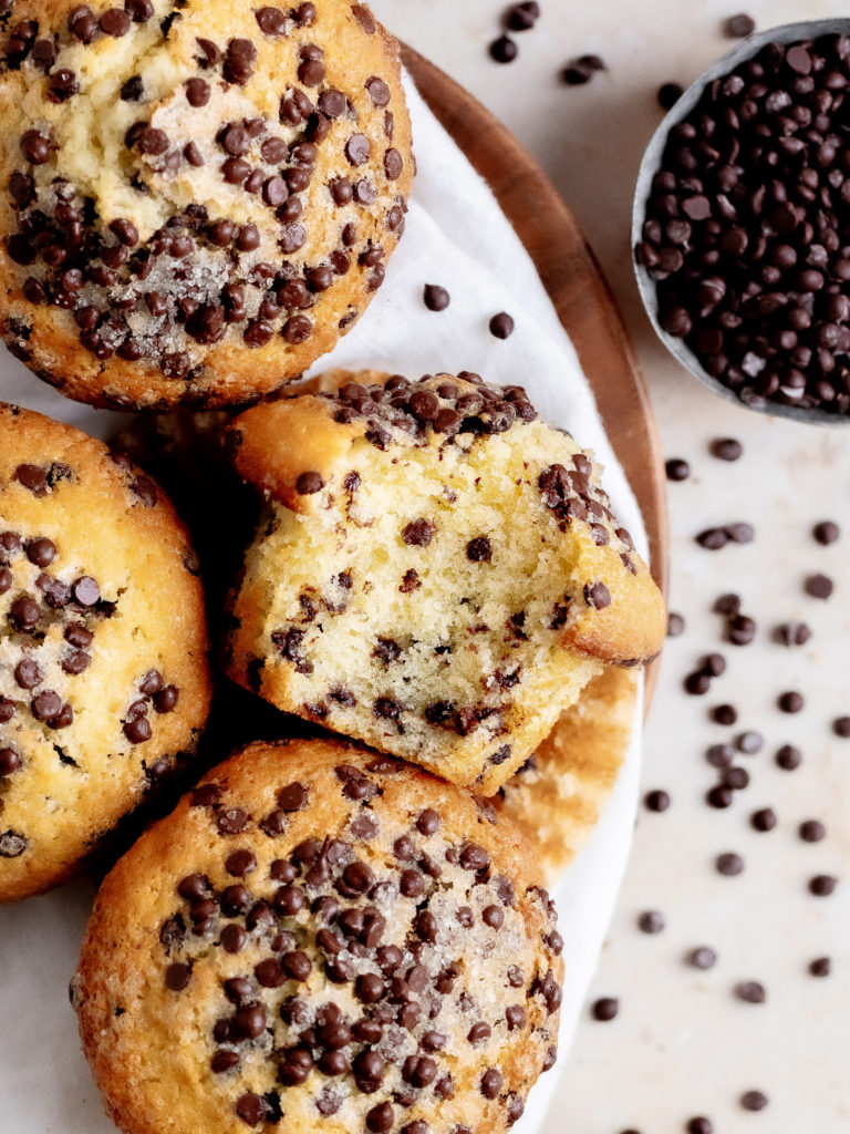 Best Chocolate Chip Muffins - Julie Marie Eats