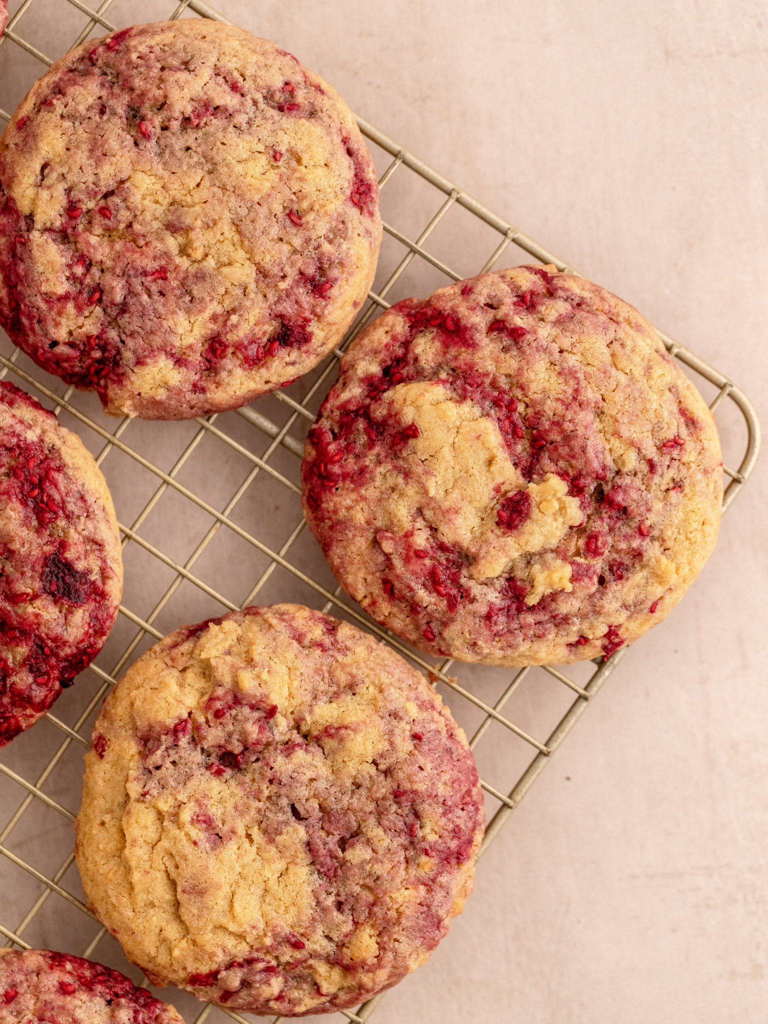 Raspberry Cheesecake Cookies - Julie Marie Eats