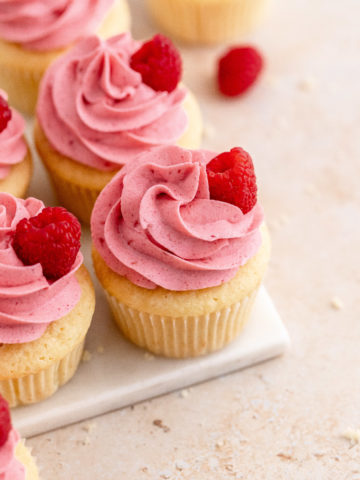 Raspberry Cupcakes - Julie Marie Eats