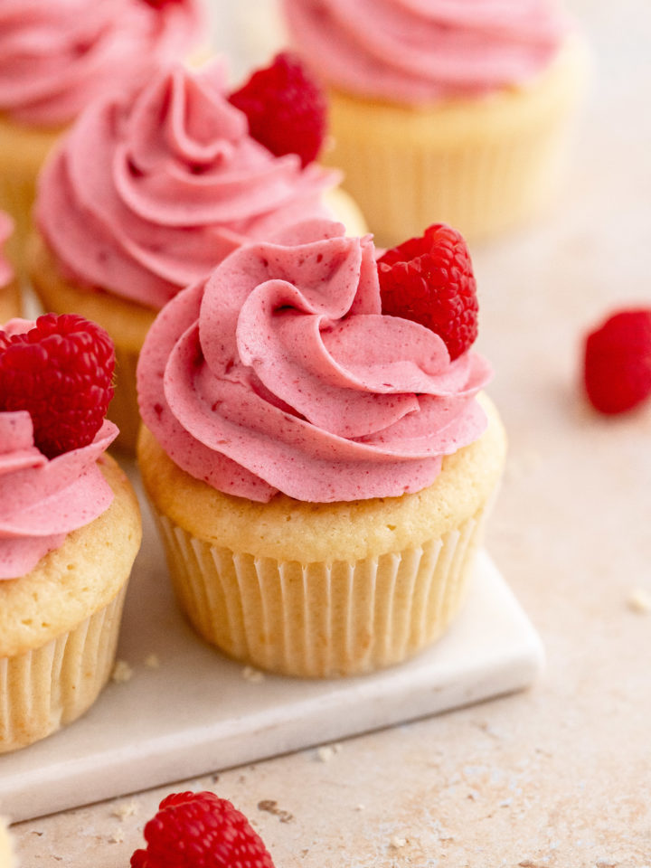Raspberry Cupcakes - Julie Marie Eats