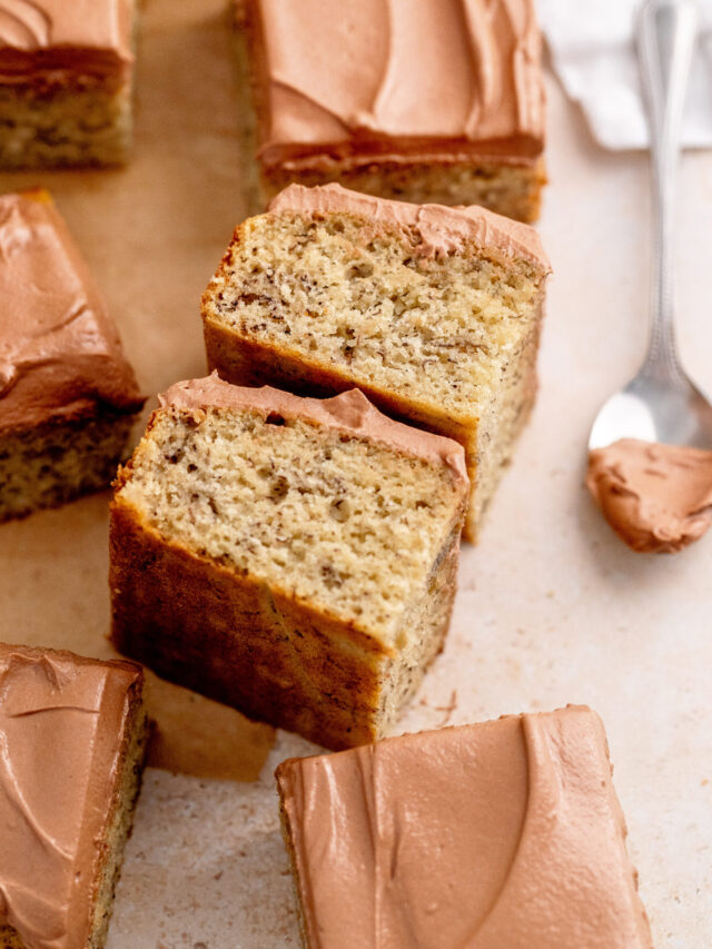 Banana Sponge Cake - Julie Marie Eats