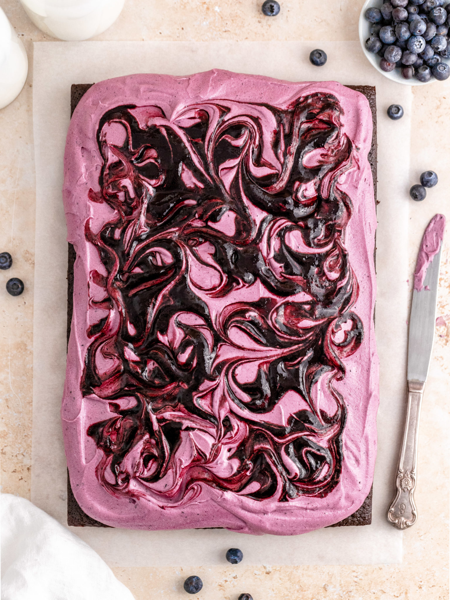 Blueberry Chocolate Cake - Julie Marie Eats