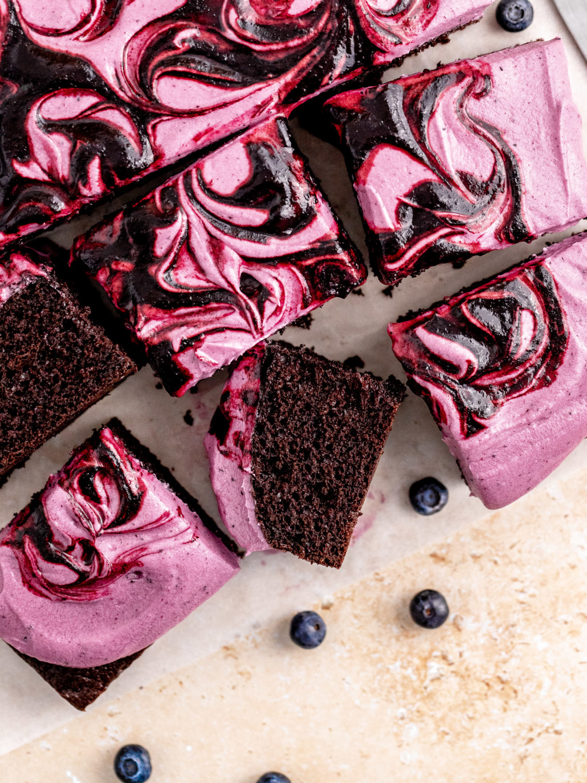 Blueberry Chocolate Cake - Julie Marie Eats