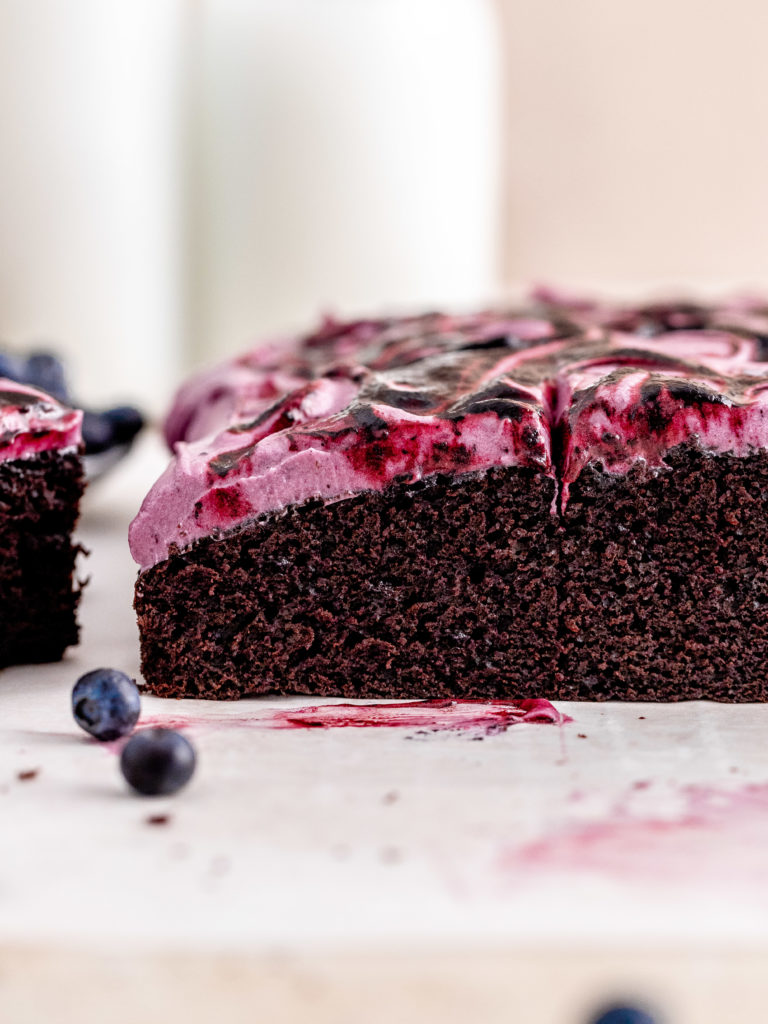 Blueberry Chocolate Cake - Julie Marie Eats