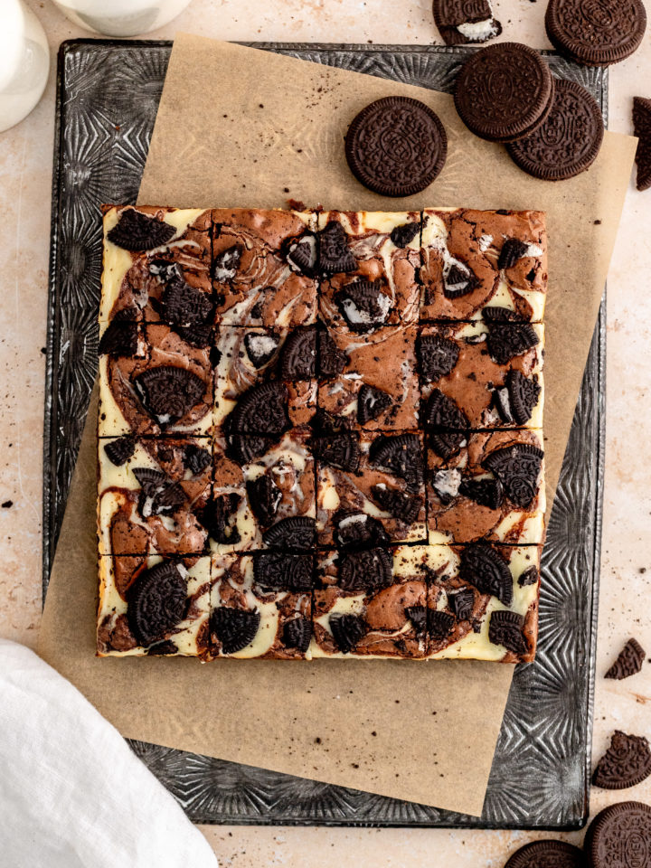 Oreo Cheesecake Brownies - Julie Marie Eats