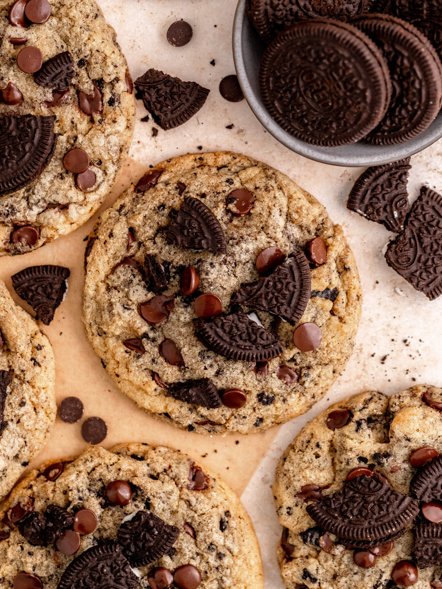 Oreos Chocolate Chip Cookies - Julie Marie Eats