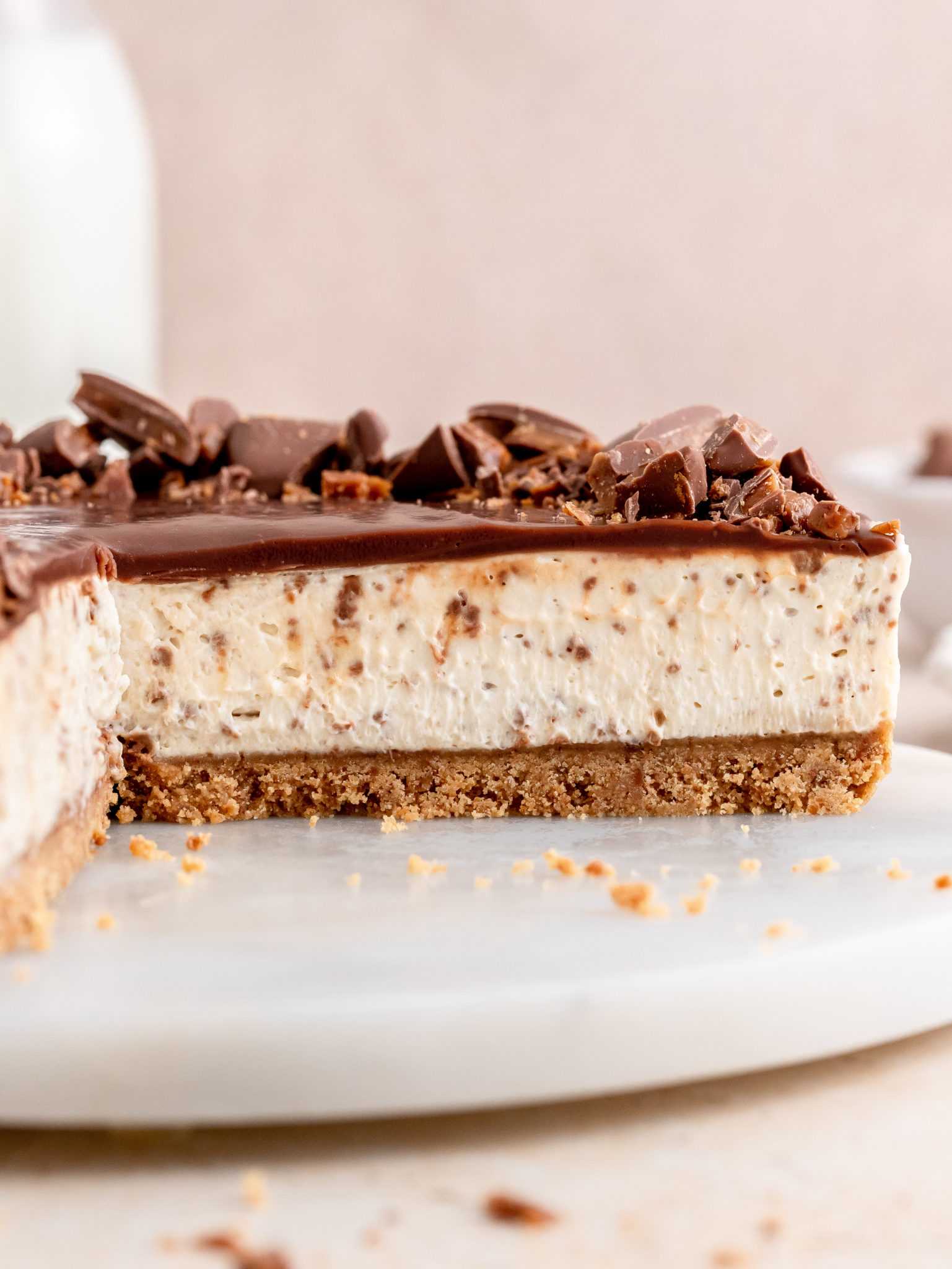 Daim Cheesecake - Julie Marie Eats