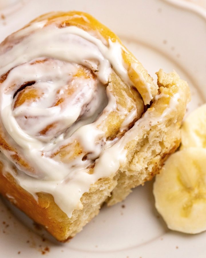 Cinnamon Rolls with Apple Pie Filling - Julie Marie Eats