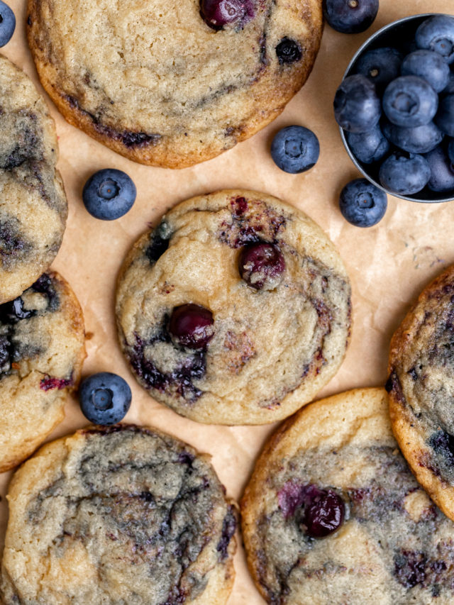 Blueberry Cookies - Julie Marie Eats
