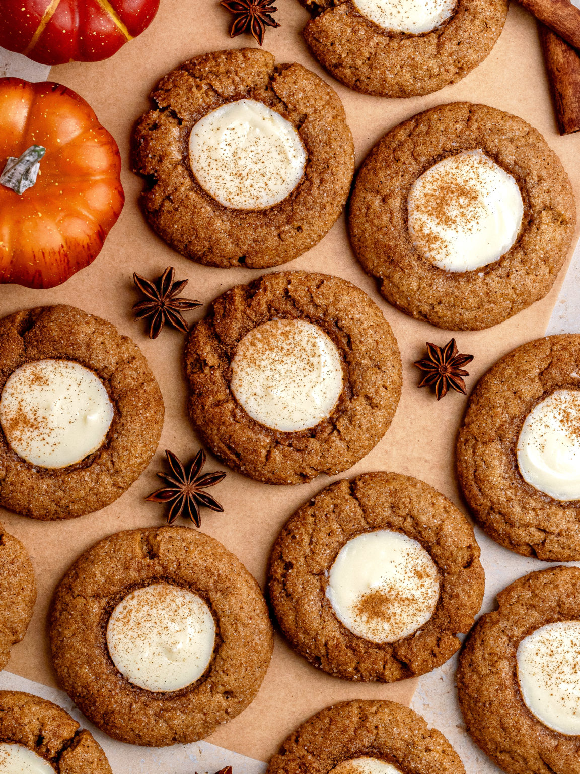 Pumpkin Cheesecake Cookies - Julie Marie Eats