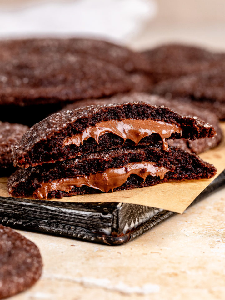 Nutella Stuffed Cookies Julie Marie Eats