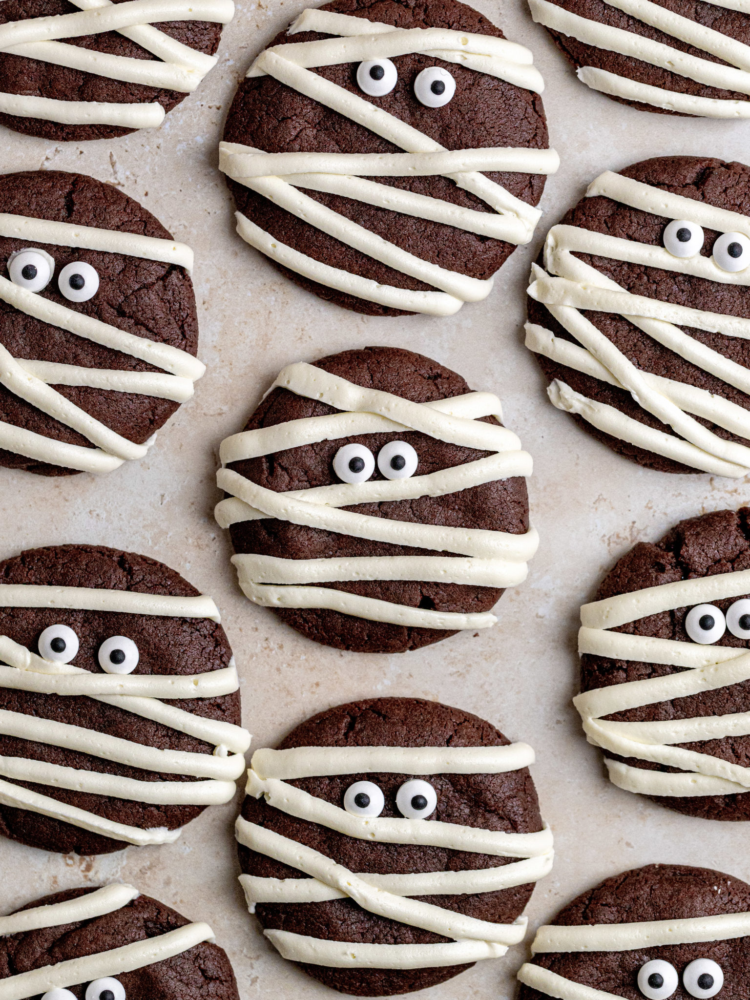 Halloween Mummy Cookies - Julie Marie Eats