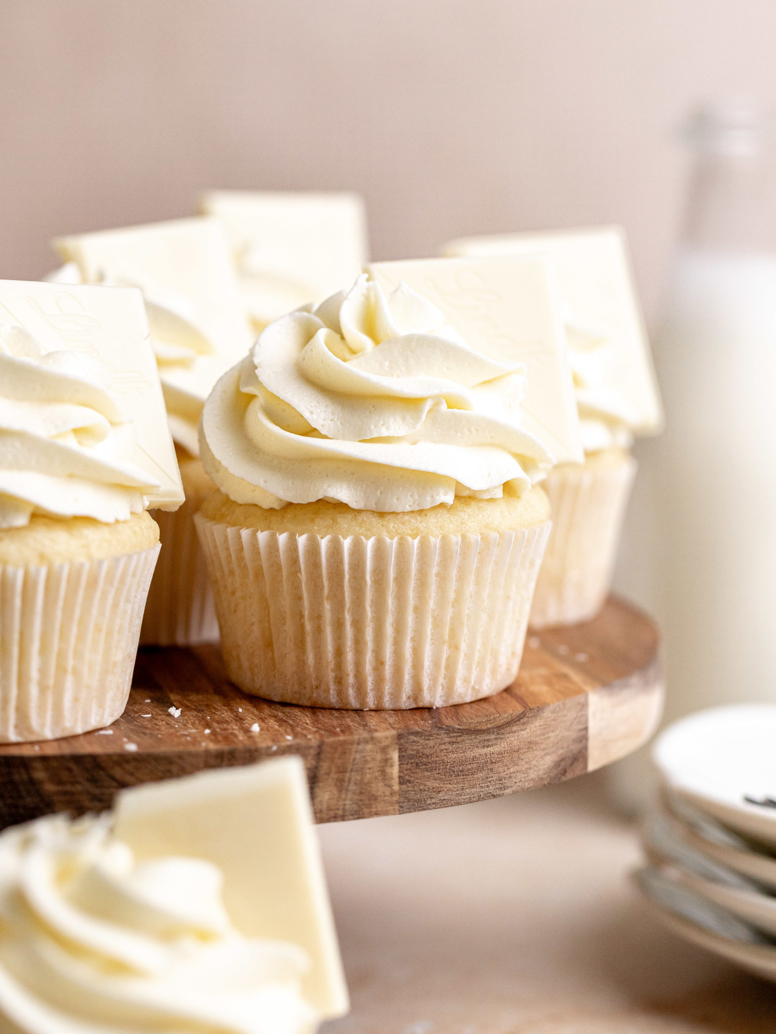 White Chocolate Cupcakes - Julie Marie Eats