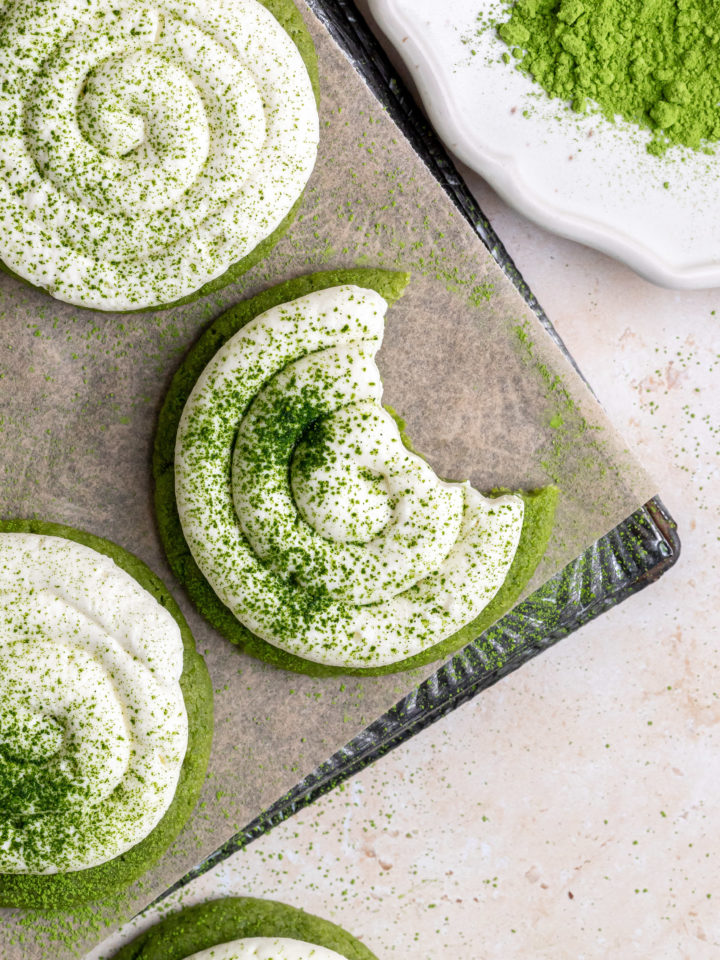 Matcha Latte Cookies - Julie Marie Eats