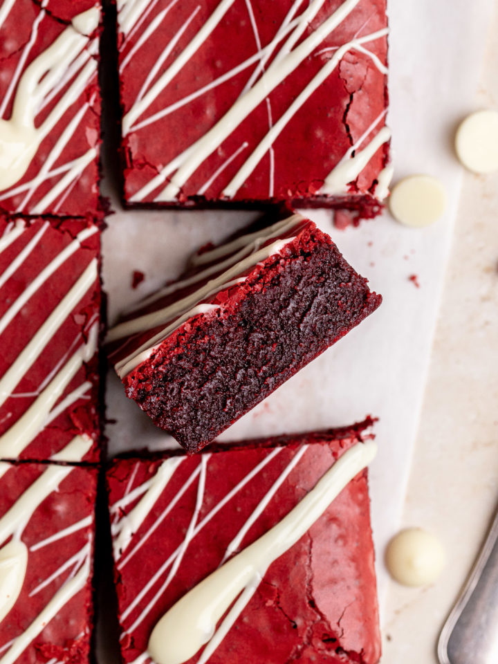 Red Velvet Brownies - Julie Marie Eats