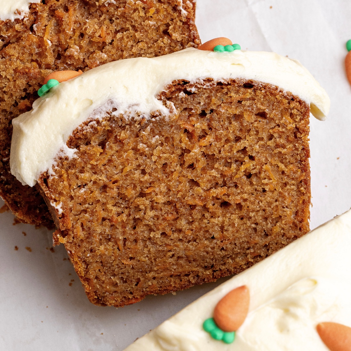 Carrot Cake Loaf Cake - Julie Marie Eats