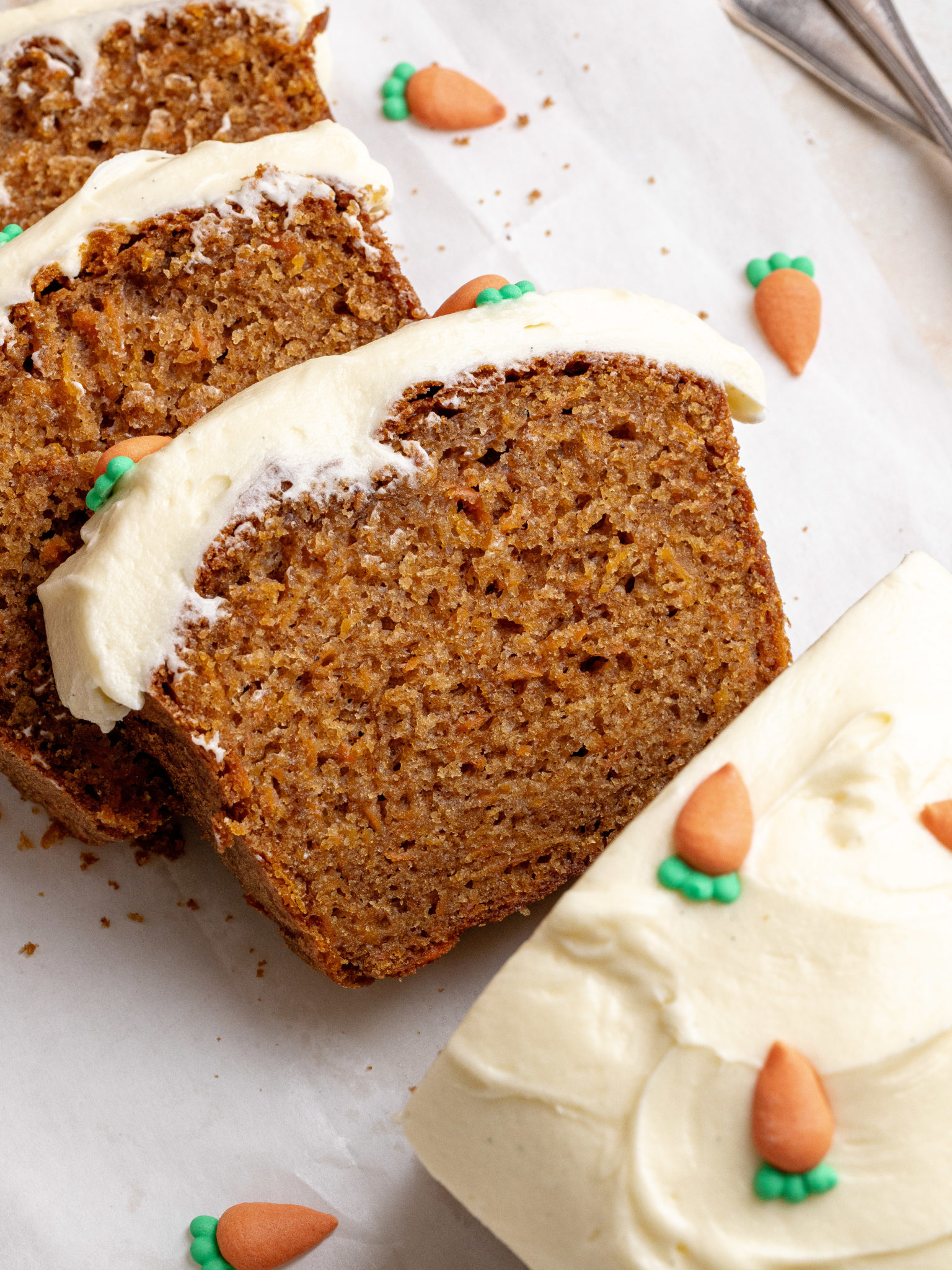 Carrot Cake Loaf Cake - Julie Marie Eats