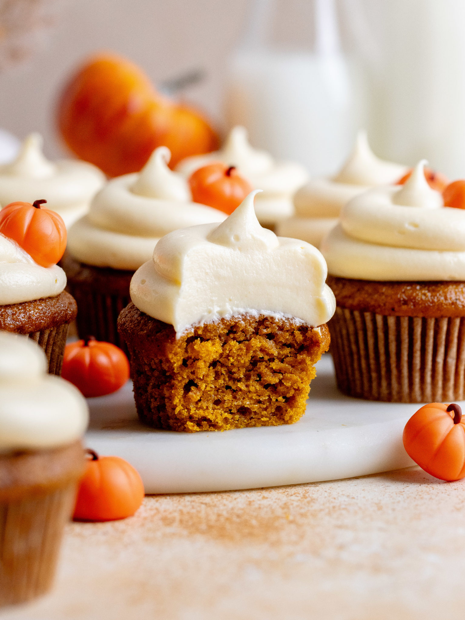The Best Pumpkin Cupcakes - Julie Marie Eats