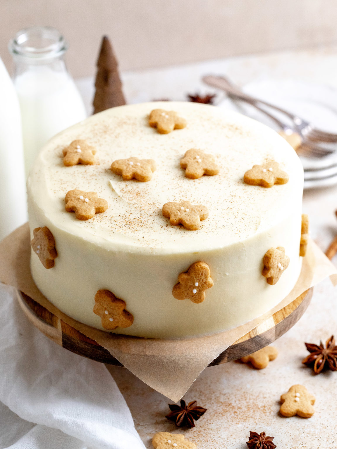 Moist Gingerbread Layer Cake - Julie Marie Eats