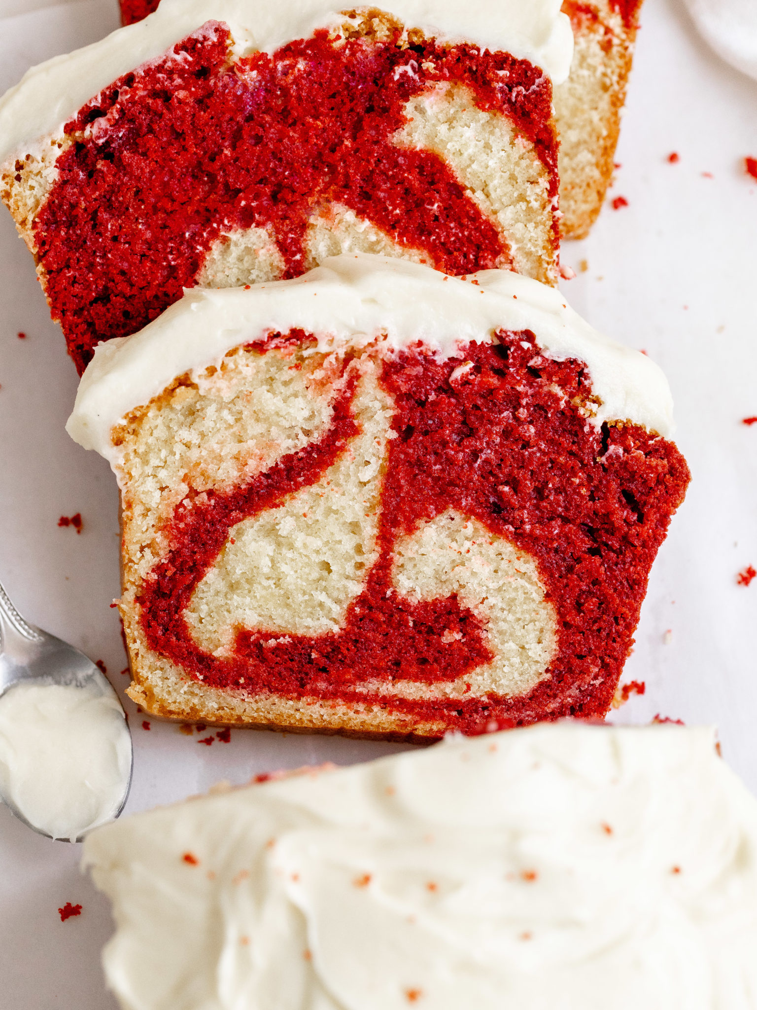 Red Velvet Loaf Cake - Julie Marie Eats