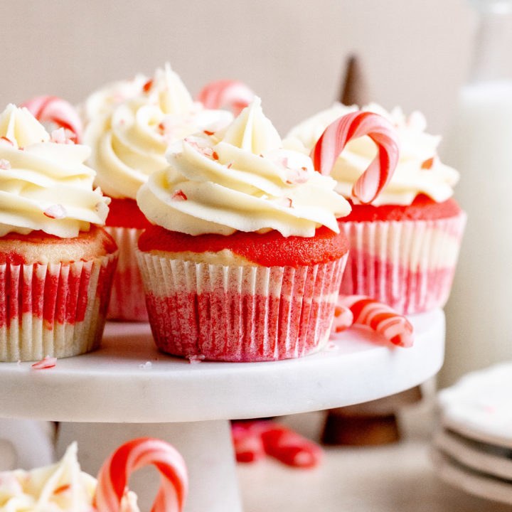 White Chocolate Peppermint Cupcakes - Julie Marie Eats