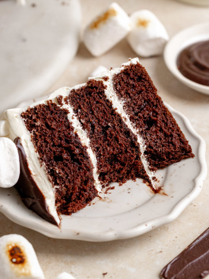 Hot Chocolate Layer Cake with Marshmallow Buttercream and Chocolate ...
